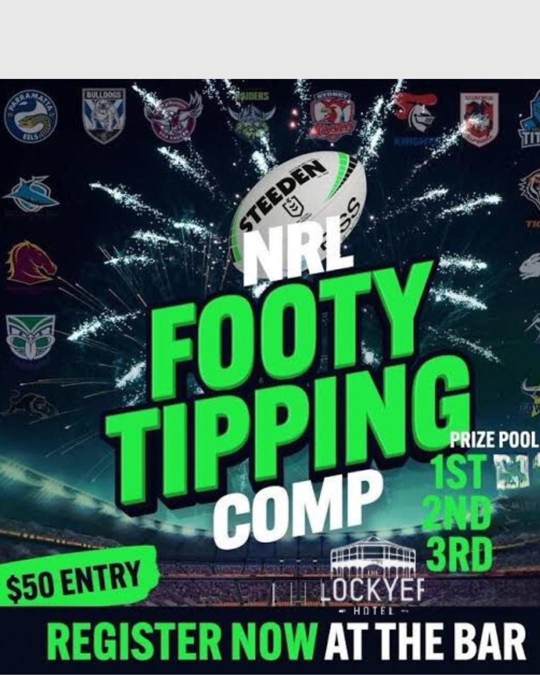 The Lockyer Hotel - 2025 Nrl Footy Tipping Competition